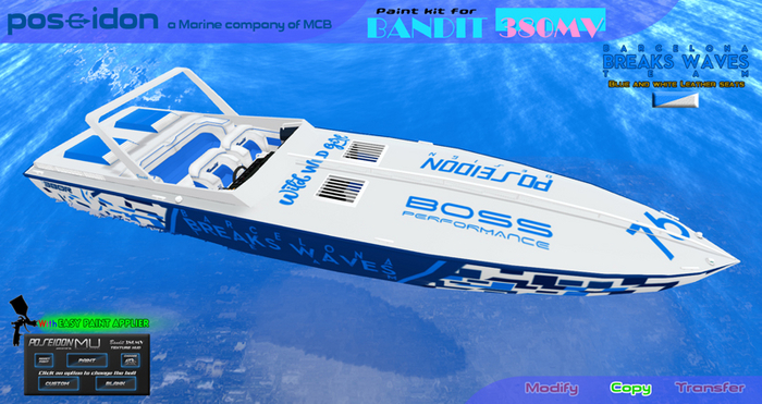 Second Life Marketplace - ::POSEIDON:: 380MV - BREAKS WAVES TEAM - Barcelona Racing team 76 ...